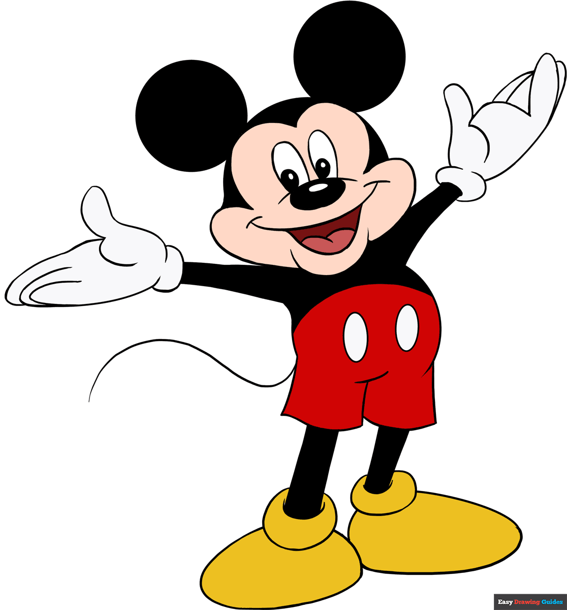 How To Draw Mickey Mouse Easy Drawing Guides How To Draw Mickey Mouse Easy Drawing Guides
