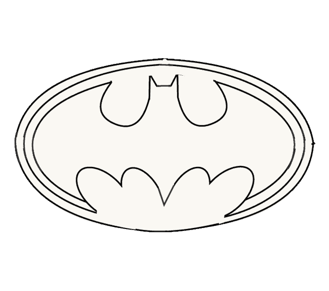 How To Draw Batman Logo Step By Step How To Draw Batman Logo Step By Step