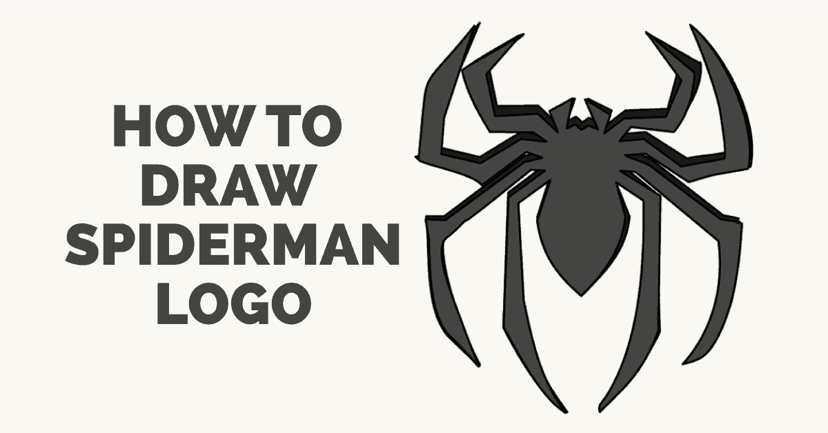 How To Draw Spiderman s Logo Easy Drawing Guides