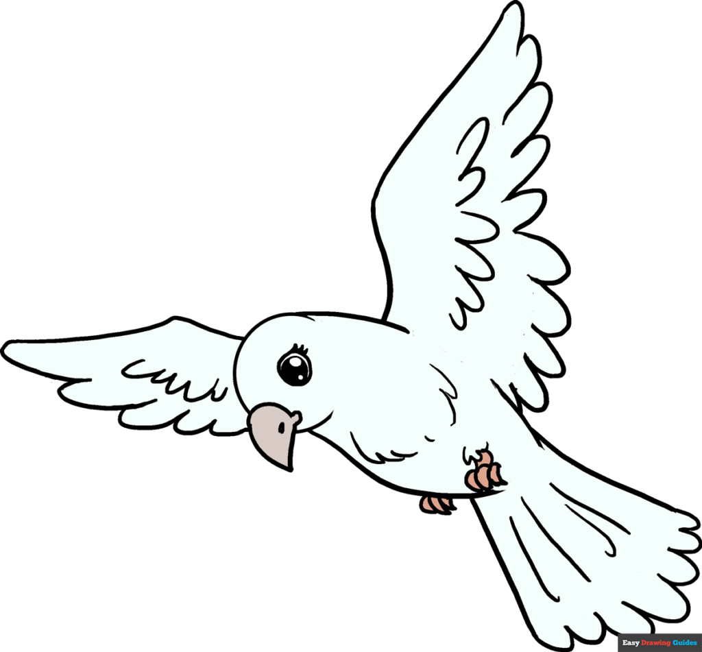  How To Draw A Simple Bird For Kids 
