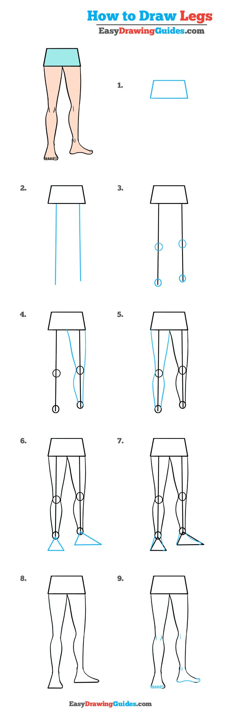 How To Draw Legs Really Easy Drawing Tutorial How To Draw Legs Really Easy Drawing Tutorial