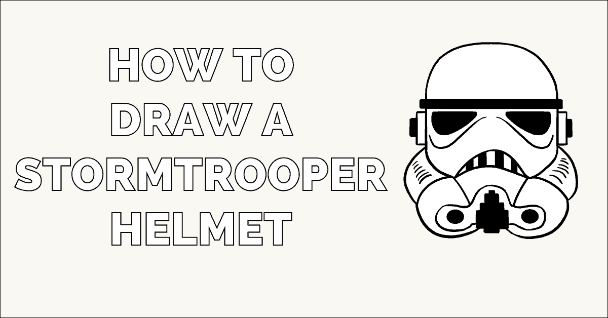 How To Draw A Stormtrooper Helmet Really Easy Drawing Tutorial