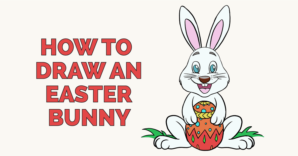 How To Draw An Easter Bunny Really Easy Drawing Tutorial