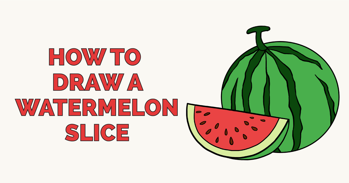 How To Draw A Watermelon Really Easy Drawing Tutorial