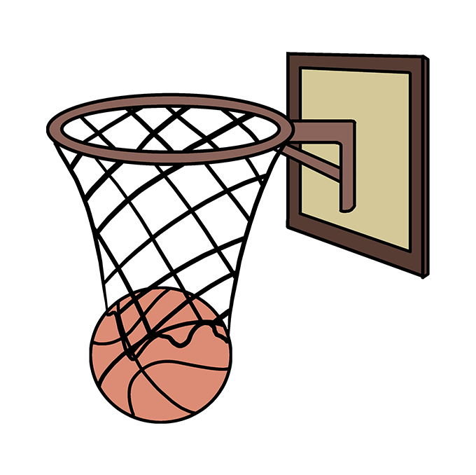 How To Draw A Basketball Hoop Really Easy Drawing Tutorial How To Draw A Basketball Hoop Really Easy Drawing Tutorial