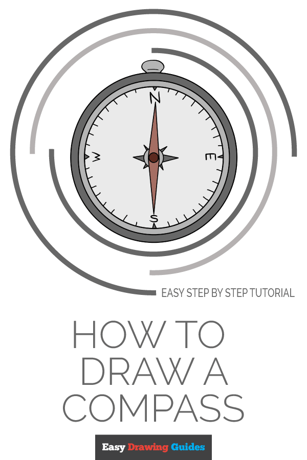 How To Draw A Compass Really Easy Drawing Tutorial