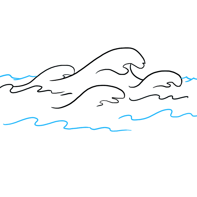 How To Draw Waves Really Easy Drawing Tutorial