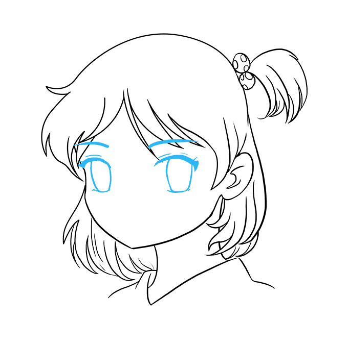 How To Draw An Anime Girl Face Really Easy Drawing Tutorial