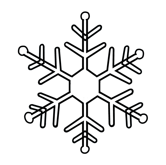 Draw Snowflake Carinewbi