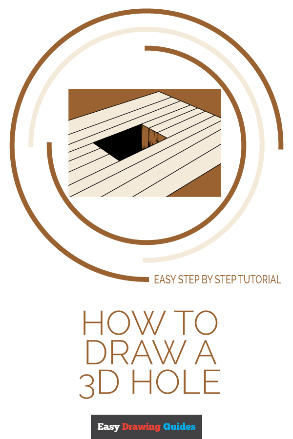 How To Draw A 3D Hole Really Easy Drawing Tutorial