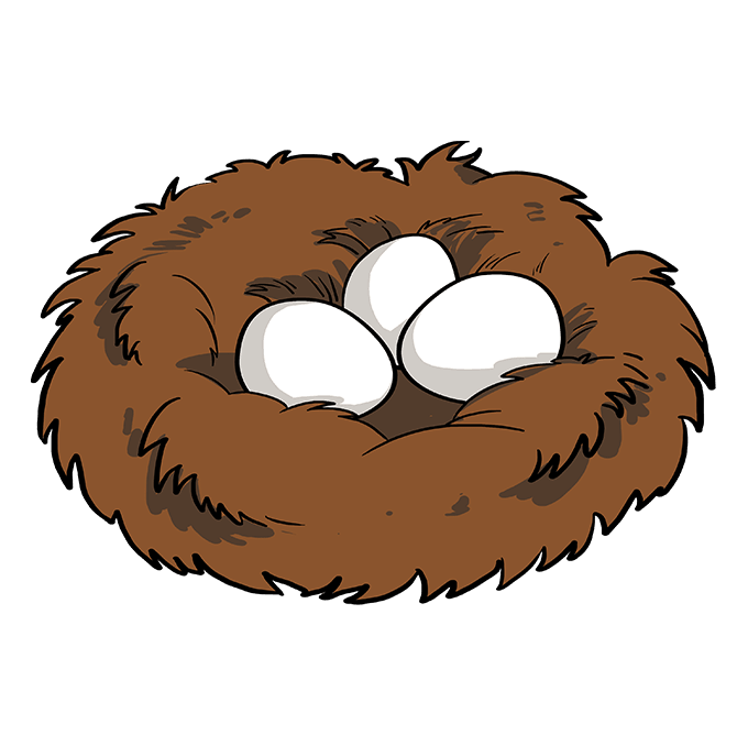 How To Draw A Bird Nest Step By Step Easy Decker Lamothe80