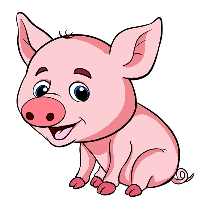 How To Draw A Baby Pig Really Easy Drawing Tutorial How To Draw A Baby Pig Really Easy Drawing Tutorial