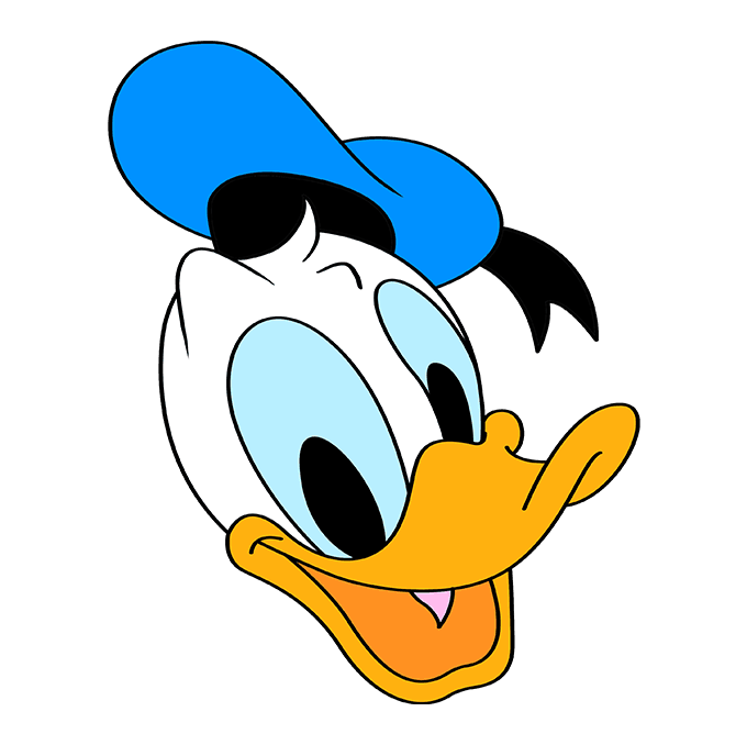 How To Draw Donald Duck Really Easy Drawing Tutorial