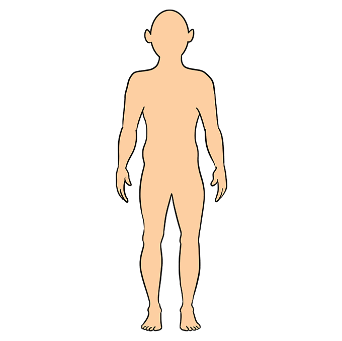 How To Draw A Body Outline Really Easy Drawing Tutorial