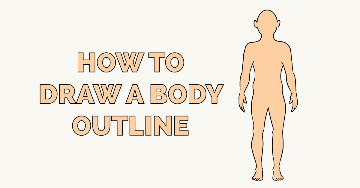 How To Draw A Body Outline Really Easy Drawing Tutorial