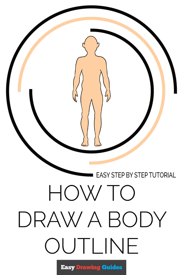  How To Draw A Body Outline Really Easy Drawing Tutorial