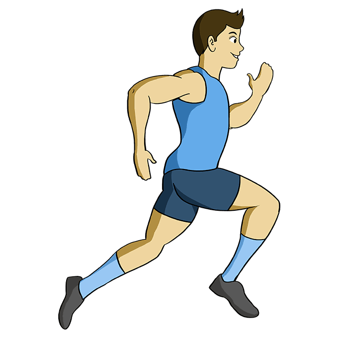 How To Draw A Person Running Really Easy Drawing Tutorial