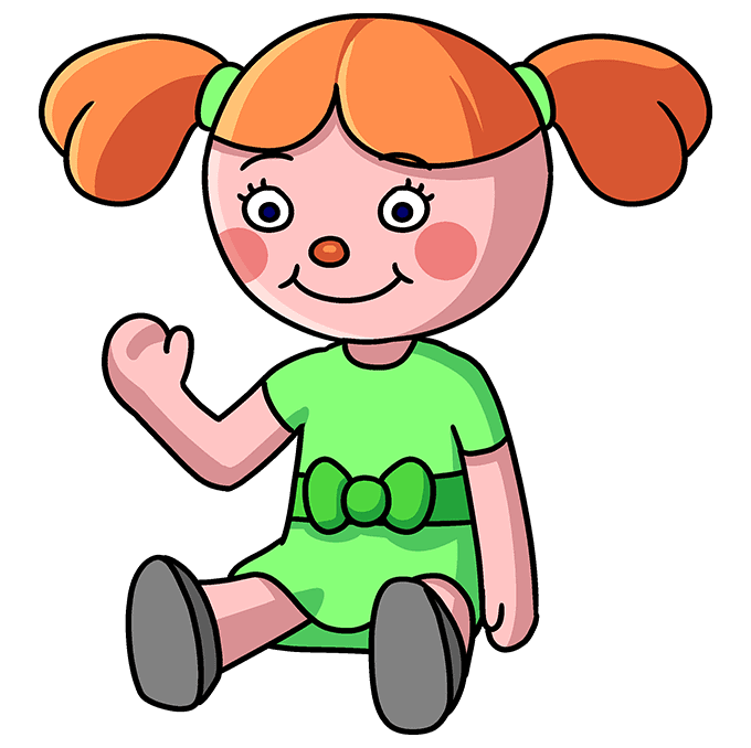 How To Draw A Doll Really Easy Drawing Tutorial