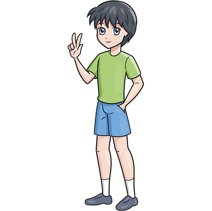 How To Draw An Anime Boy Full Body Really Easy Drawing Tutorial