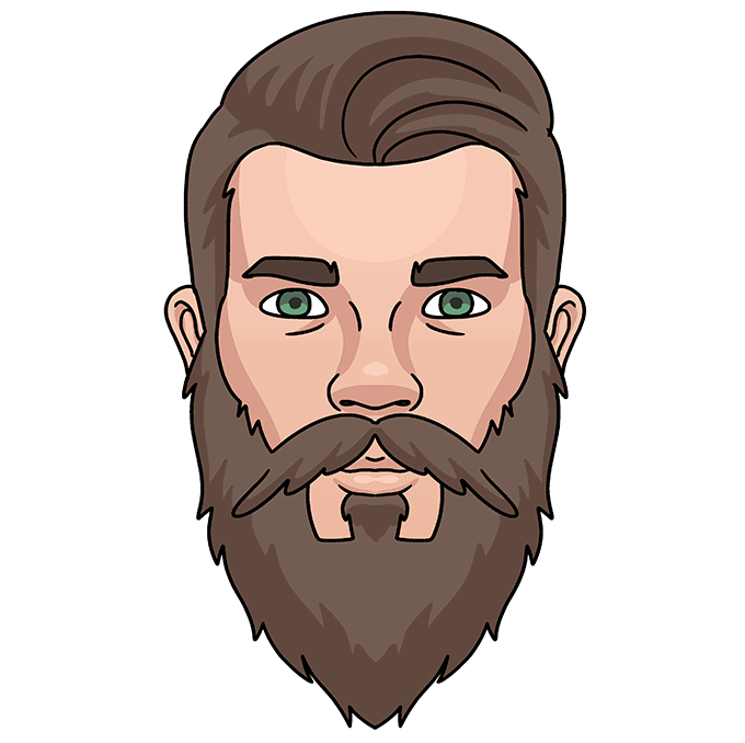 How To Draw A Beard Really Easy Drawing Tutorial In 2021 Beard Images