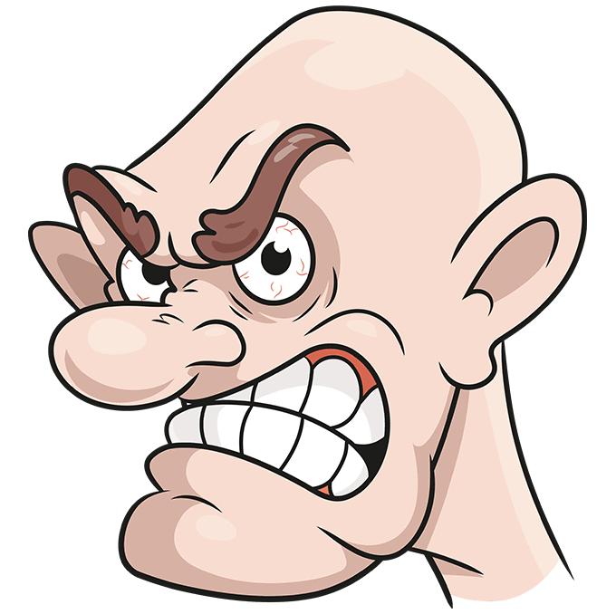 How To Draw A Cartoon Angry Face Resourceagent7