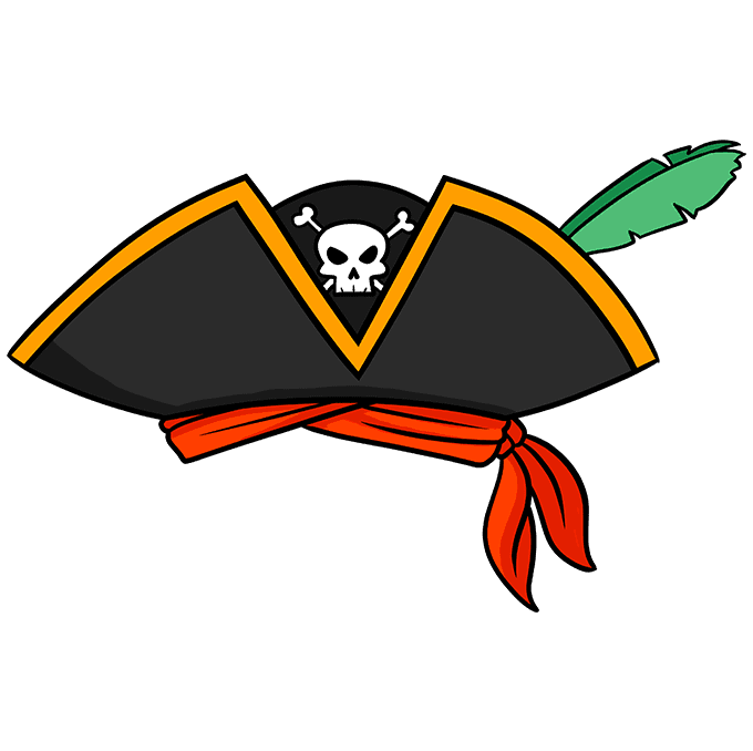 How To Draw A Pirate Hat Step By Step Howtoglowupinoneweektiktok