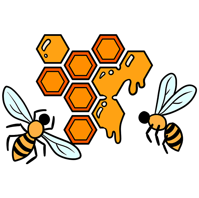 How To Draw A Honeycomb Really Easy Drawing Tutorial How To Draw A Honeycomb Really Easy Drawing Tutorial