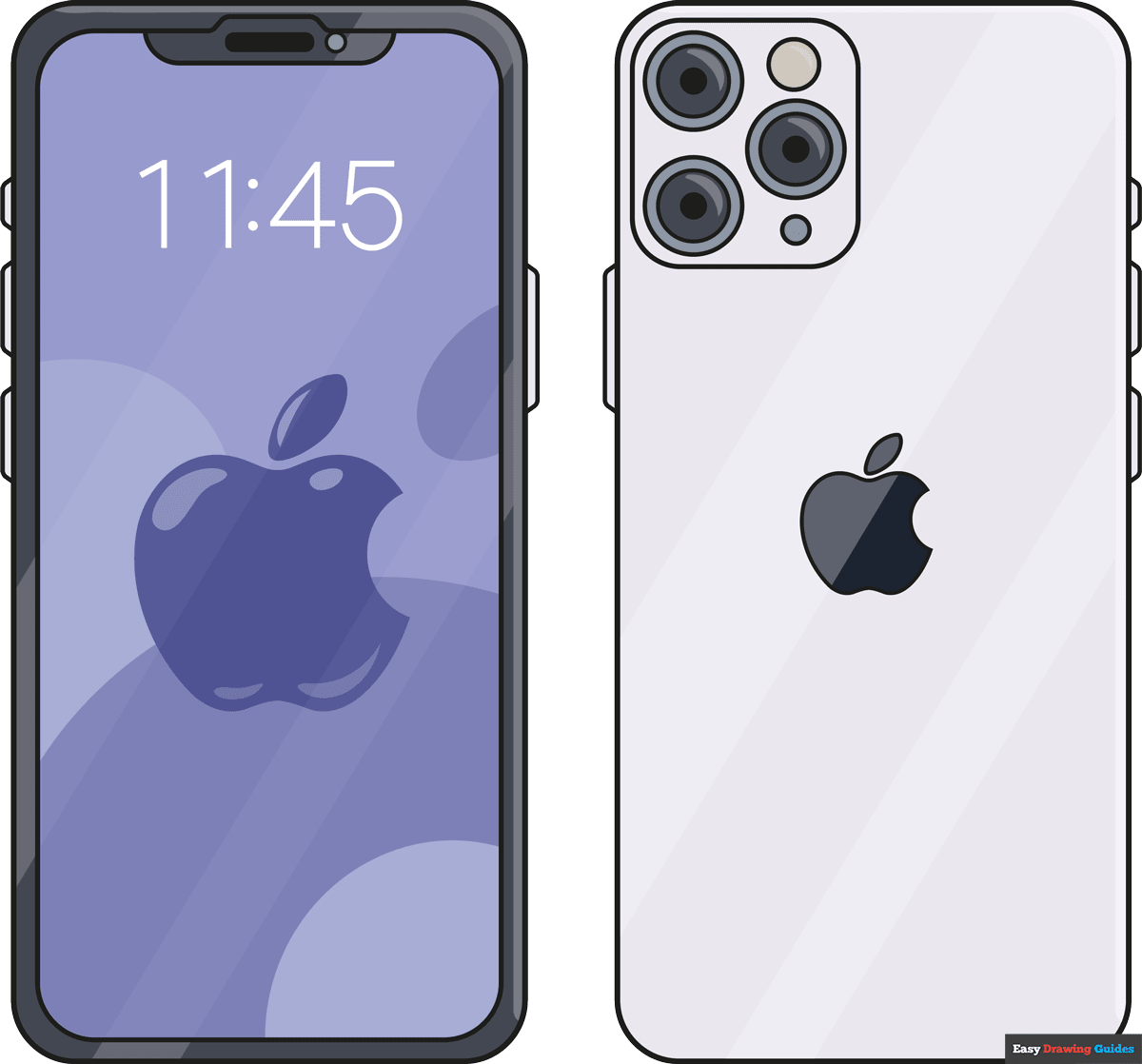 How To Draw An IPhone Really Easy Drawing Tutorial