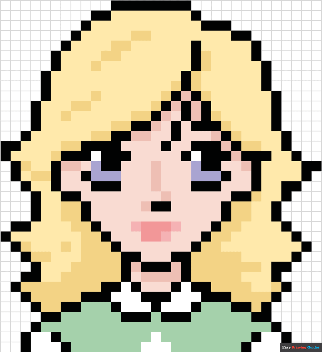 Minecraft Pixel Art Easy Grid