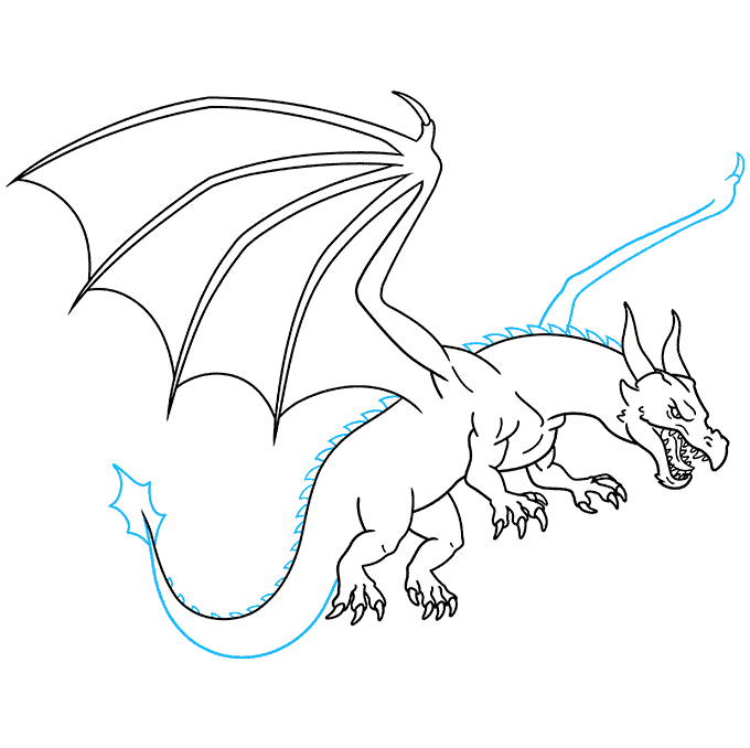 How To Draw A Realistic Dragon Really Easy Drawing Tutorial How To Draw A Realistic Dragon Really Easy Drawing Tutorial