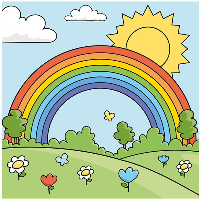 How To Draw A Rainbow For Kids 10 2023 