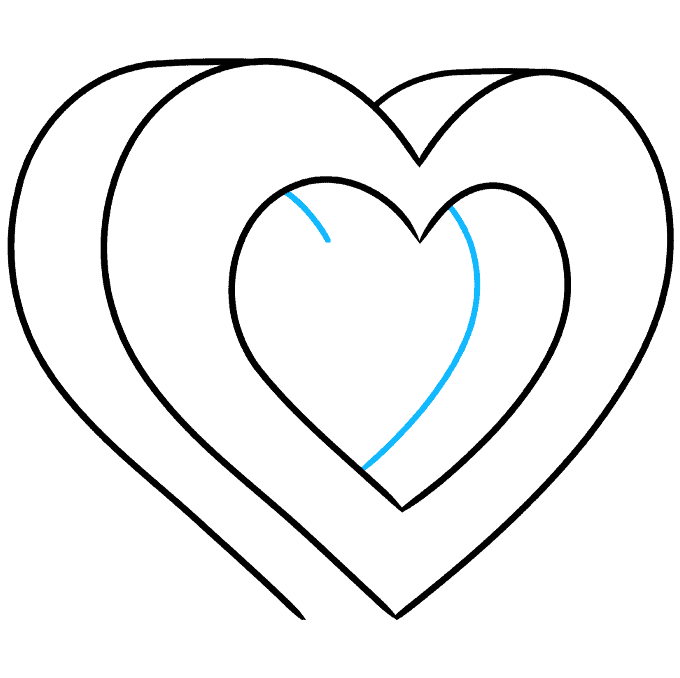 How To Draw A 3D Heart Really Easy Drawing Tutorial