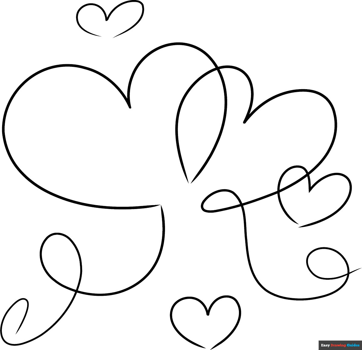 How To Draw A Heart Line Drawing Really Easy Drawing Tutorial