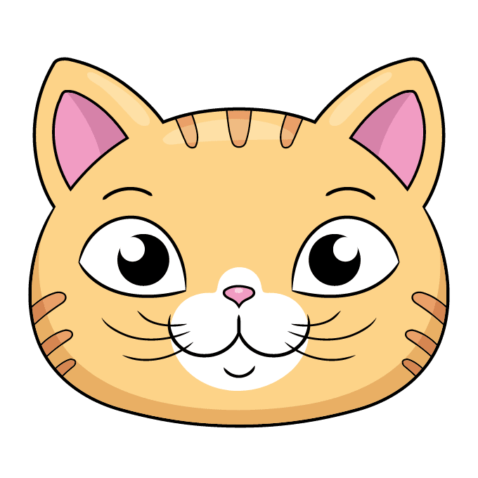 How To Draw A Cat Face Easy