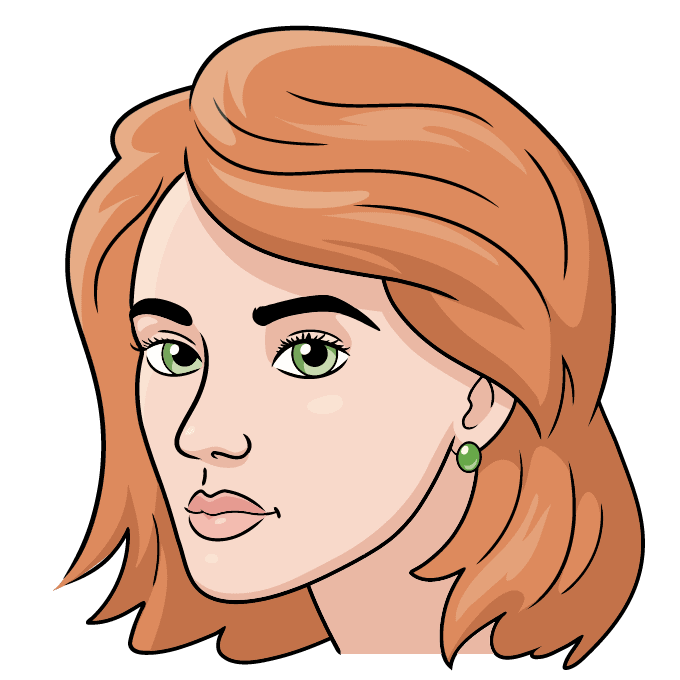 How To Draw A Face From 3 4 View Really Easy Drawing Tutorial