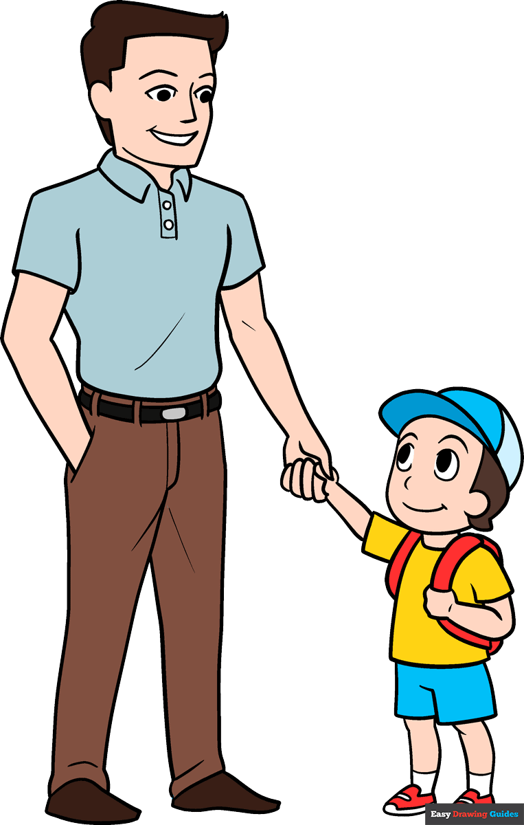 Father Drawing