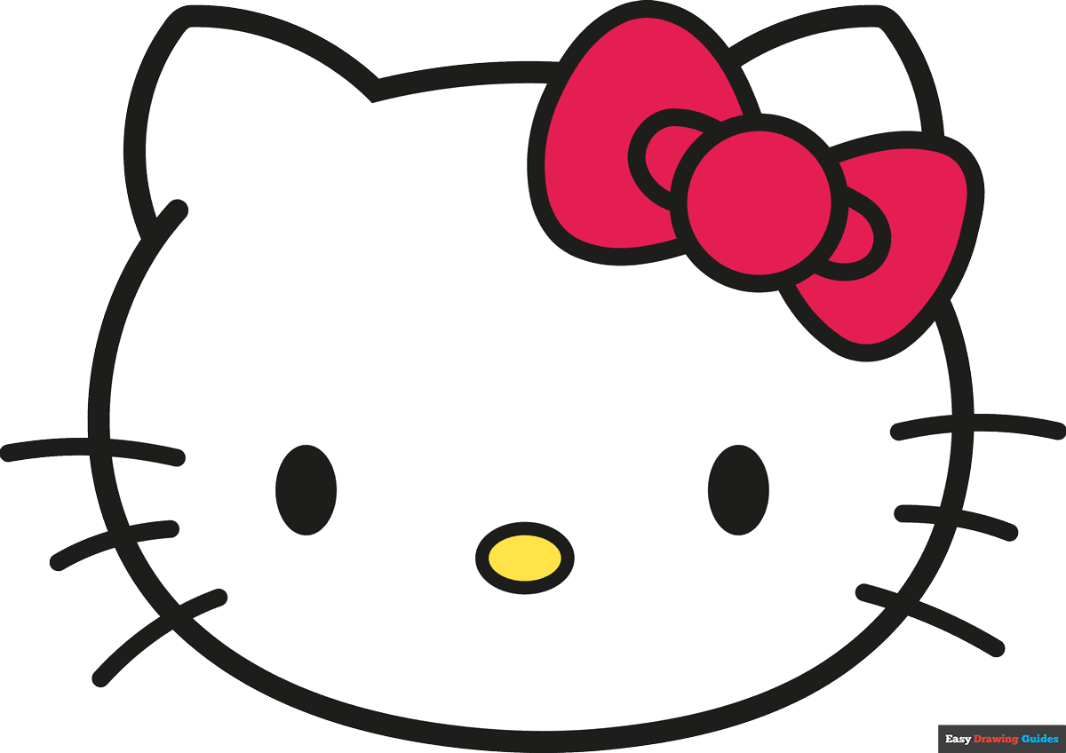 How To Draw A Hello Kitty Face Really Easy Drawing Tutorial