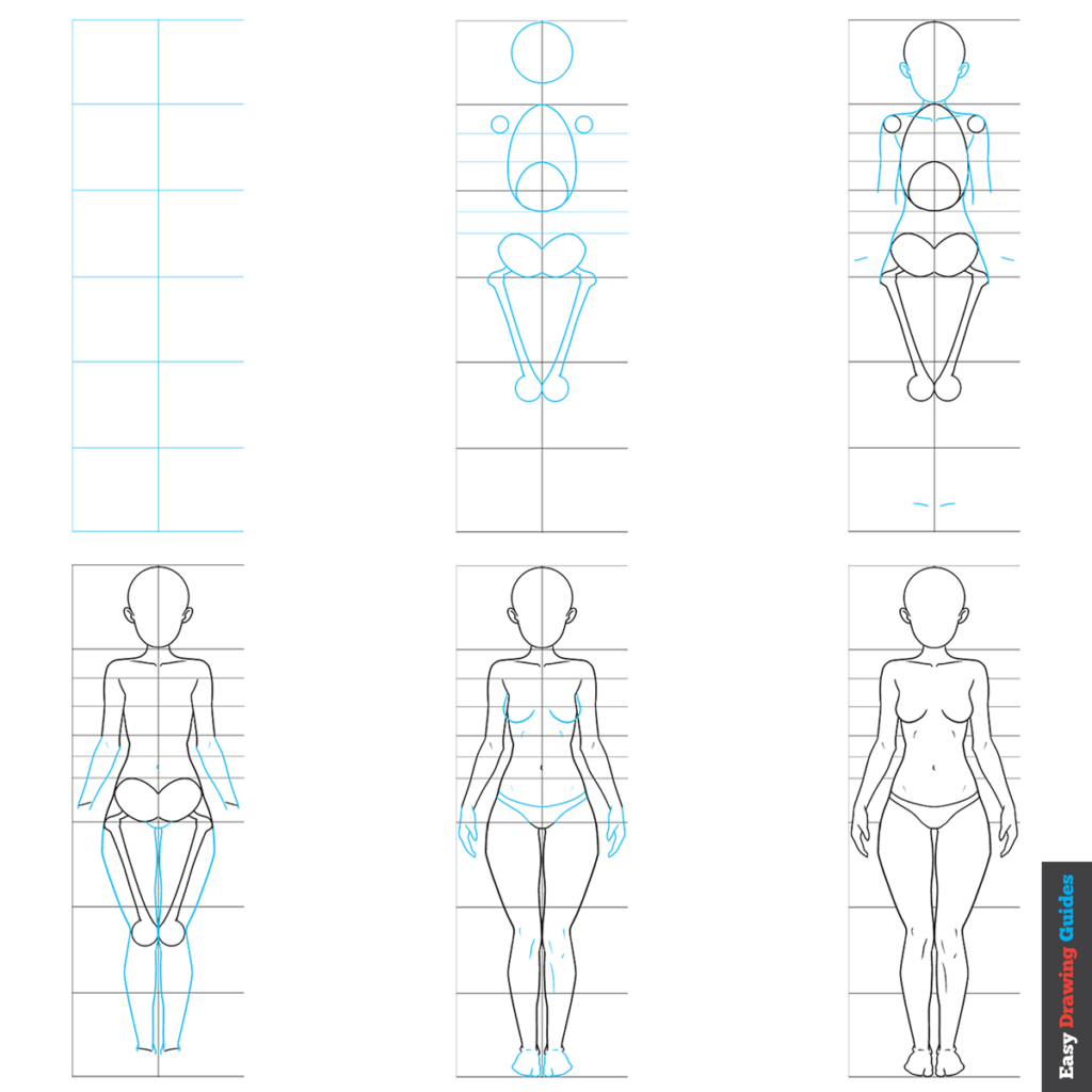 How To Draw An Anime Girl Body Easy Step By Step Tutorial Atelier 