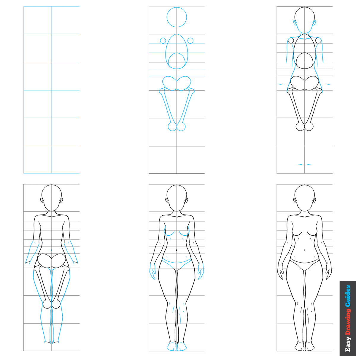 How To Draw An Anime Girl Body Easy Step By Step Tutorial