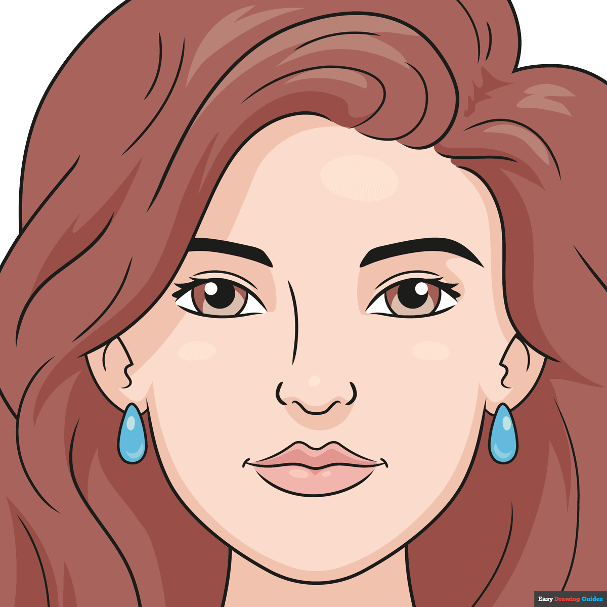 How To Draw A Face Portrait Really Easy Drawing Tutorial
