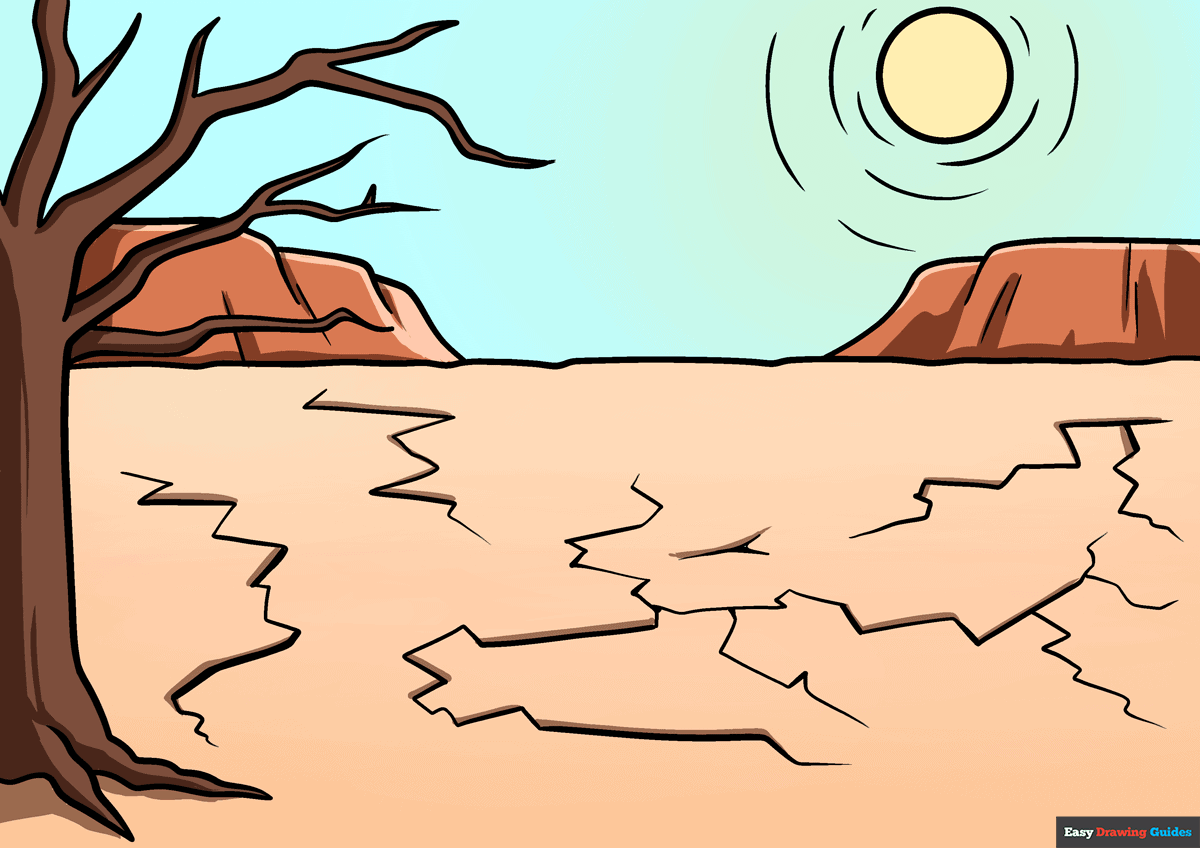How To Draw A Drought Really Easy Drawing Tutorial