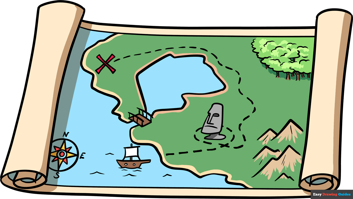 How To Draw A Map Really Easy Drawing Tutorial