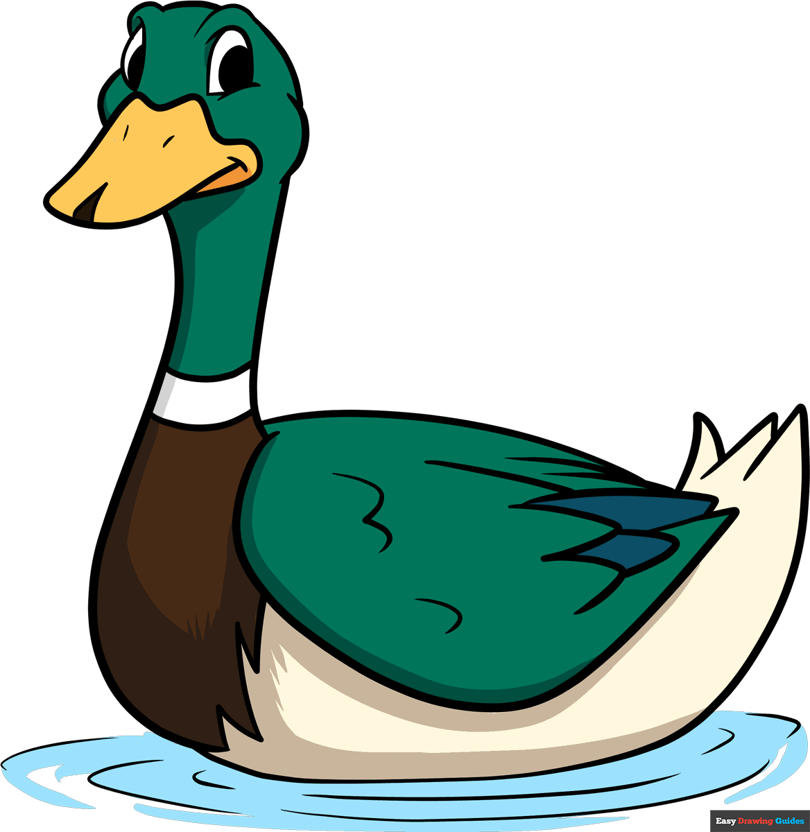How To Draw A Duck Easy