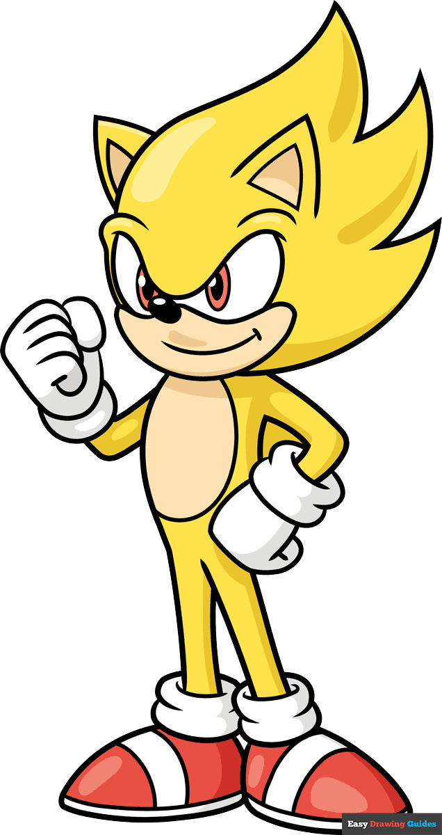 How To Draw Super Sonic Really Easy Drawing Tutorial How To Draw Super Sonic Really Easy Drawing Tutorial