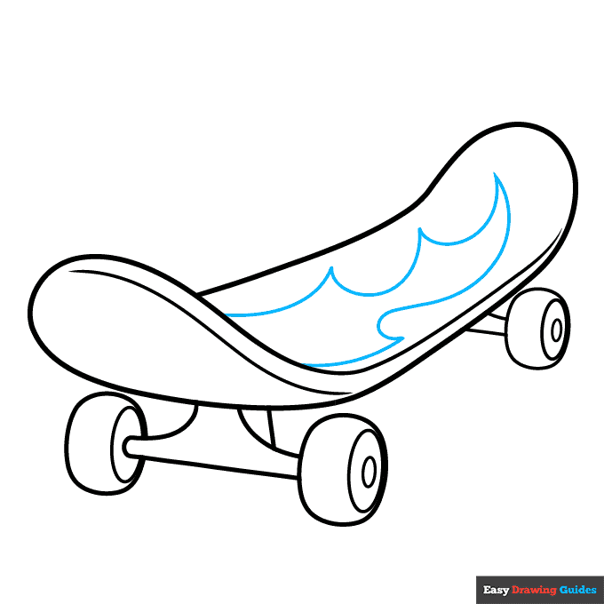 How To Draw A Cartoon Skateboard Really Easy Drawing Tutorial How To Draw A Cartoon Skateboard Really Easy Drawing Tutorial