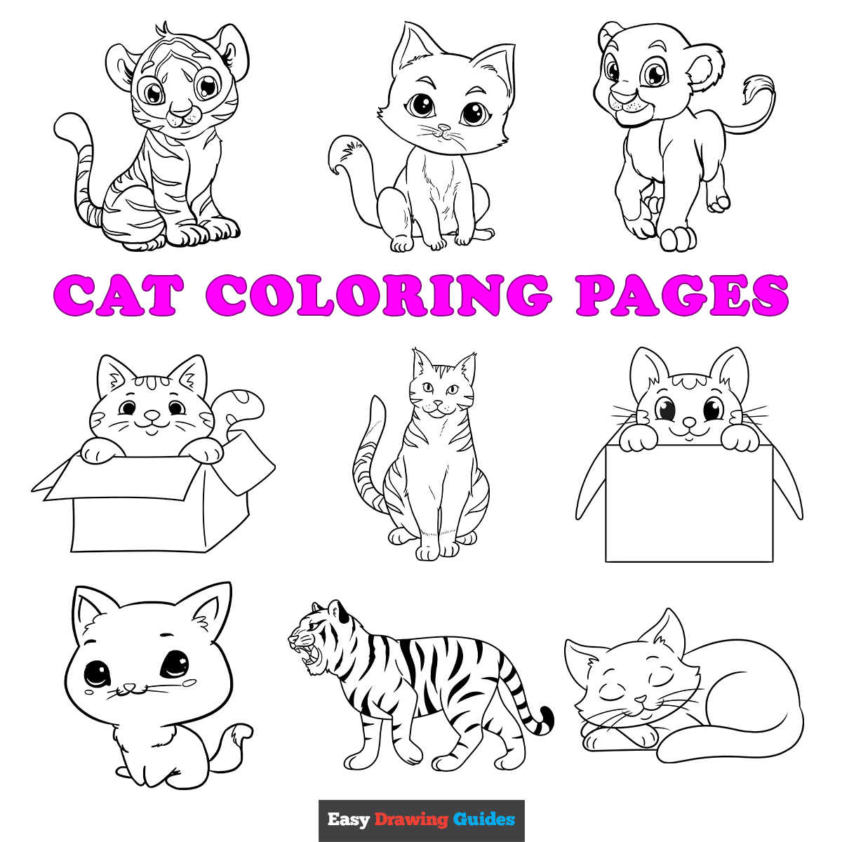 Cat Face Outline Clip Art Free Printable Pdf Free Infoupdate