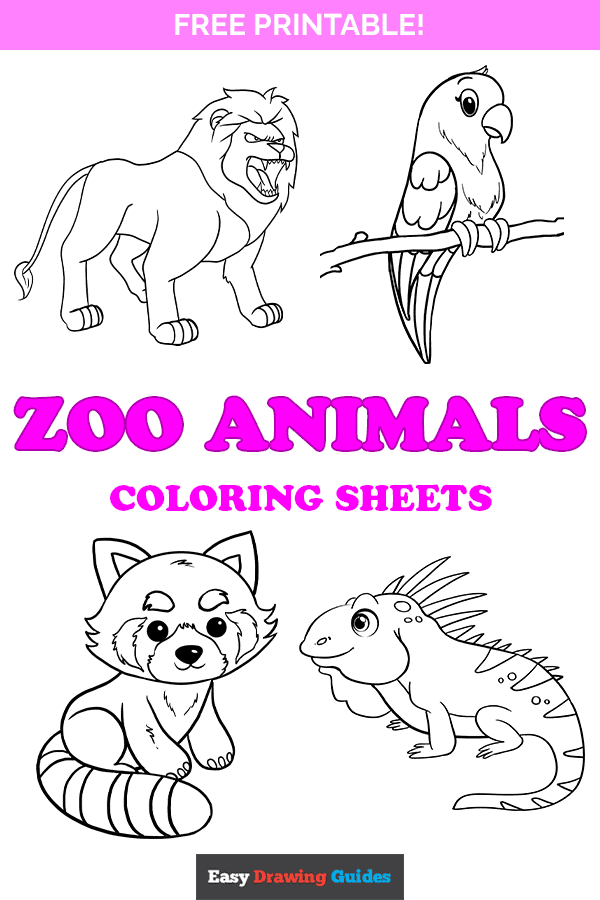 Free Printable Zoo Animals Coloring Pages For Kids Free Printable Zoo Animals Coloring Pages For Kids
