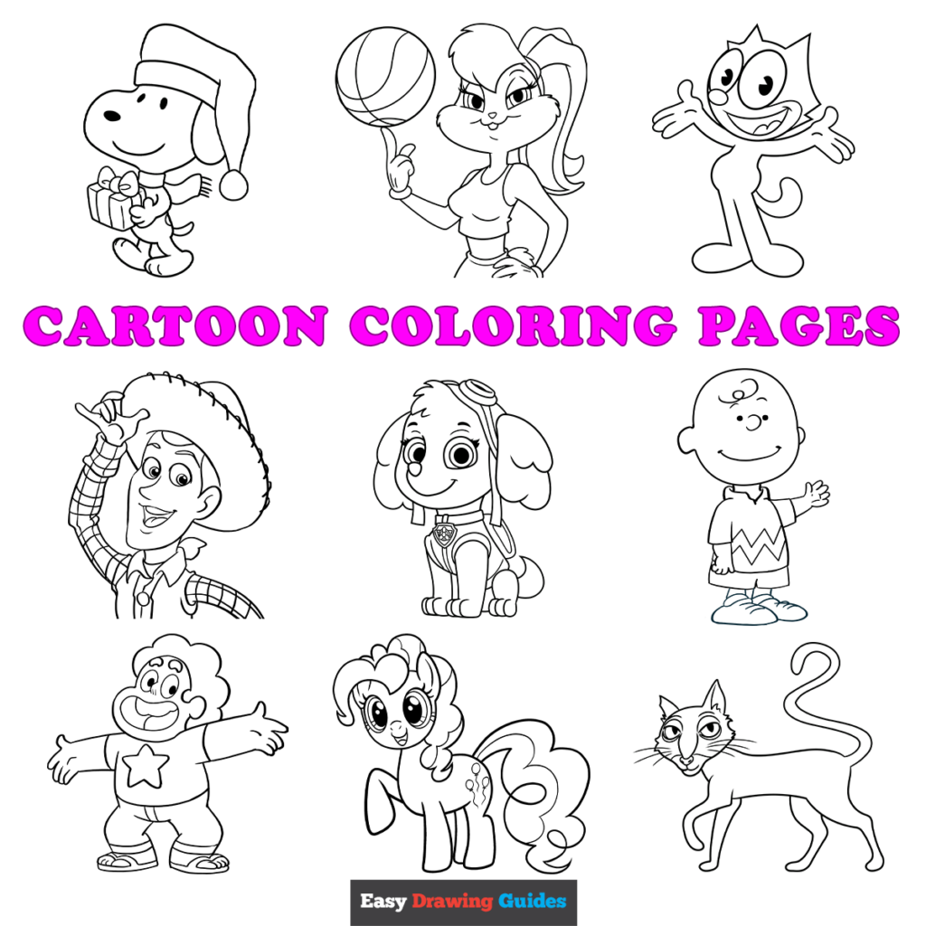 Free Printable Cartoon Coloring Pages for Kids