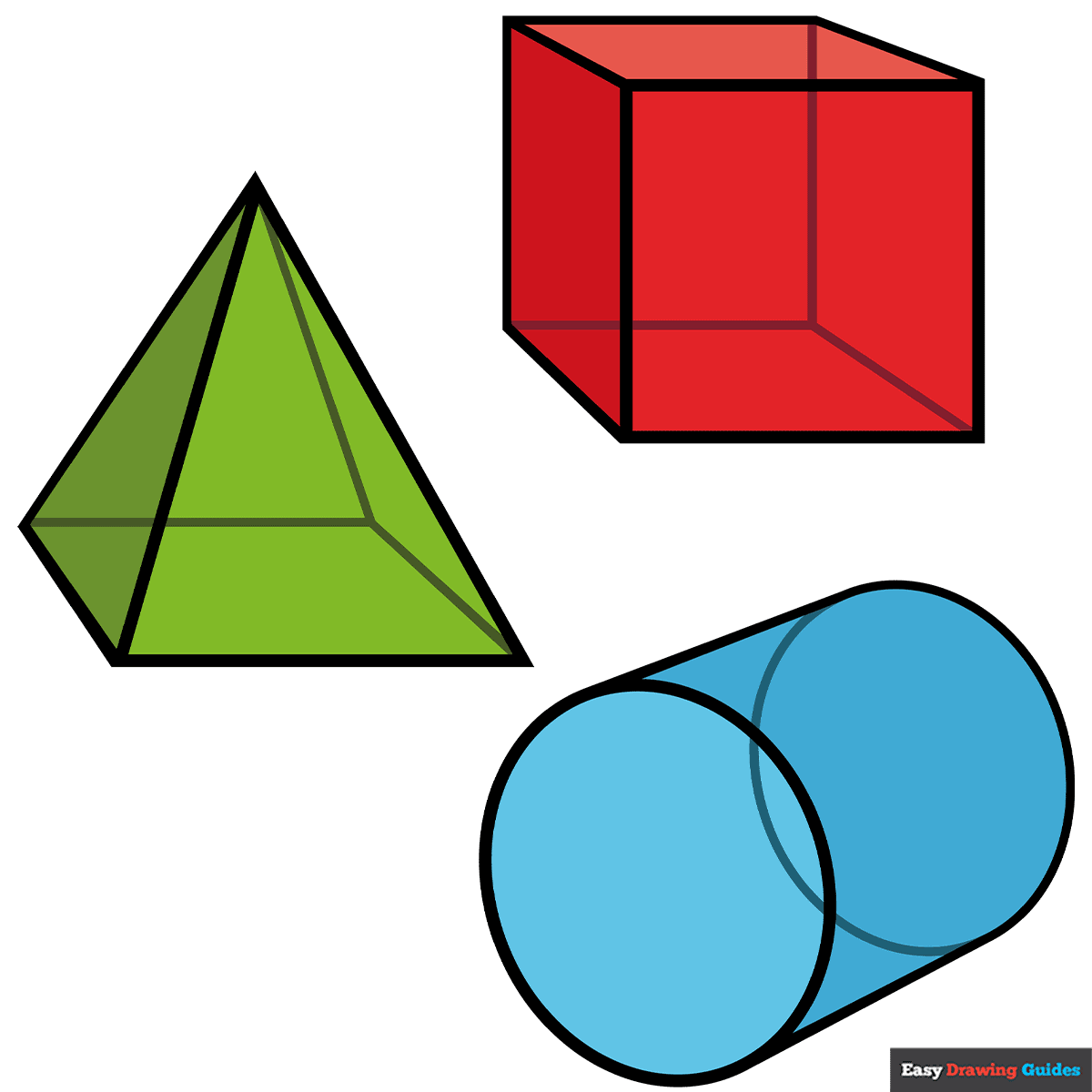 How To Draw 3D Shapes Really Easy Drawing Tutorial