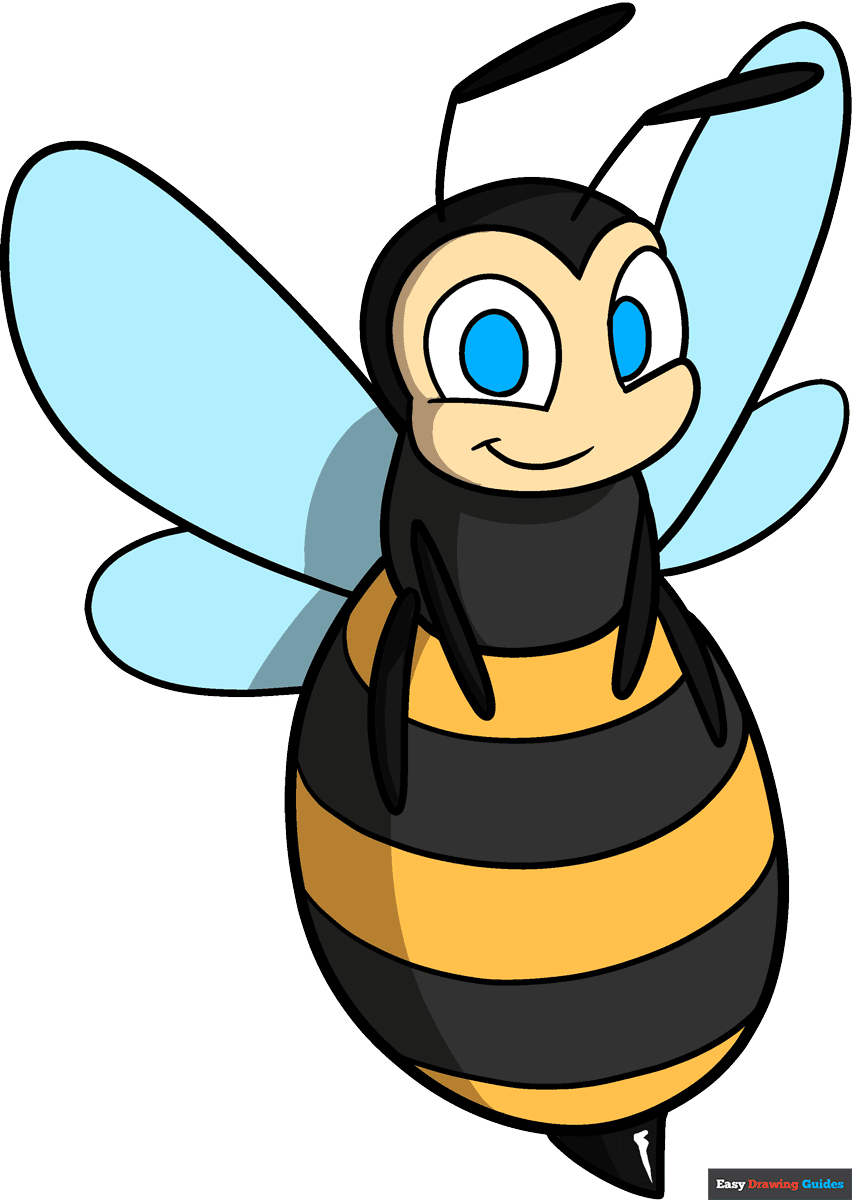 How To Draw A Bee For Kids DrawingNow 54 OFF